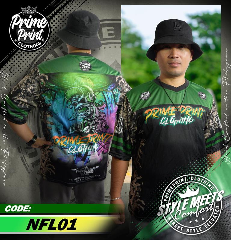 NFL01 PRIME PRINT CLOTHING NFL OVERSIZED SHIRT - TikTok Shop Philippines