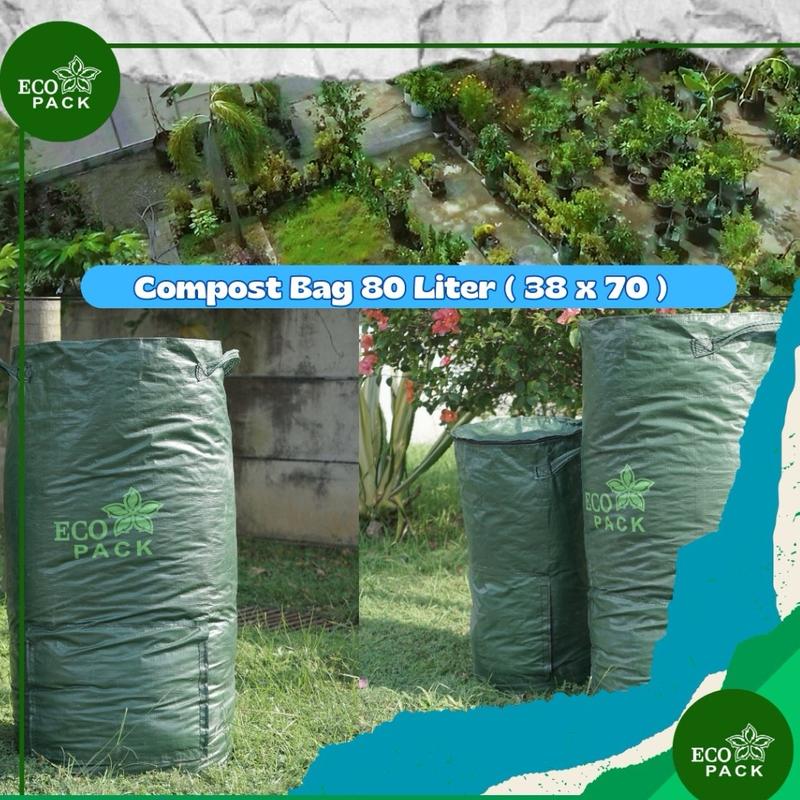 Compost Bag Medium Eco Pack size Medium (80L) Diameter 38 x Tinggi 70 ...