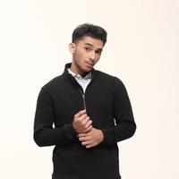 Promo DRM Cool Breeze Sweater Pria Halfzip Waffle Spencer - Olive, S ...