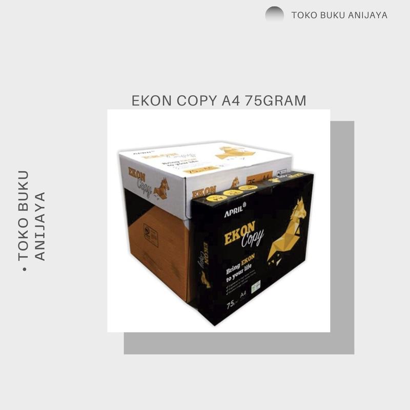 Kertas HVS A4 75 gr EKON COPY 1DUS ISI 5RIM Kertas Fotocopy - Shop ...