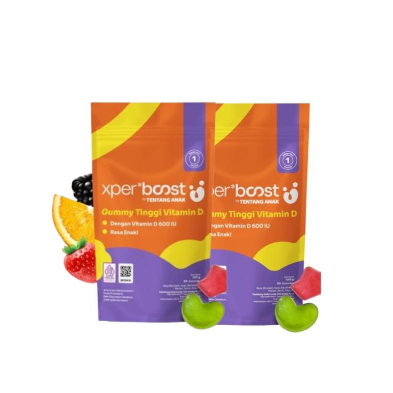 Paket 2 pcs Xper Xpert Boost Gummy Vitamin D 600 IU Anak dan - Shop ...