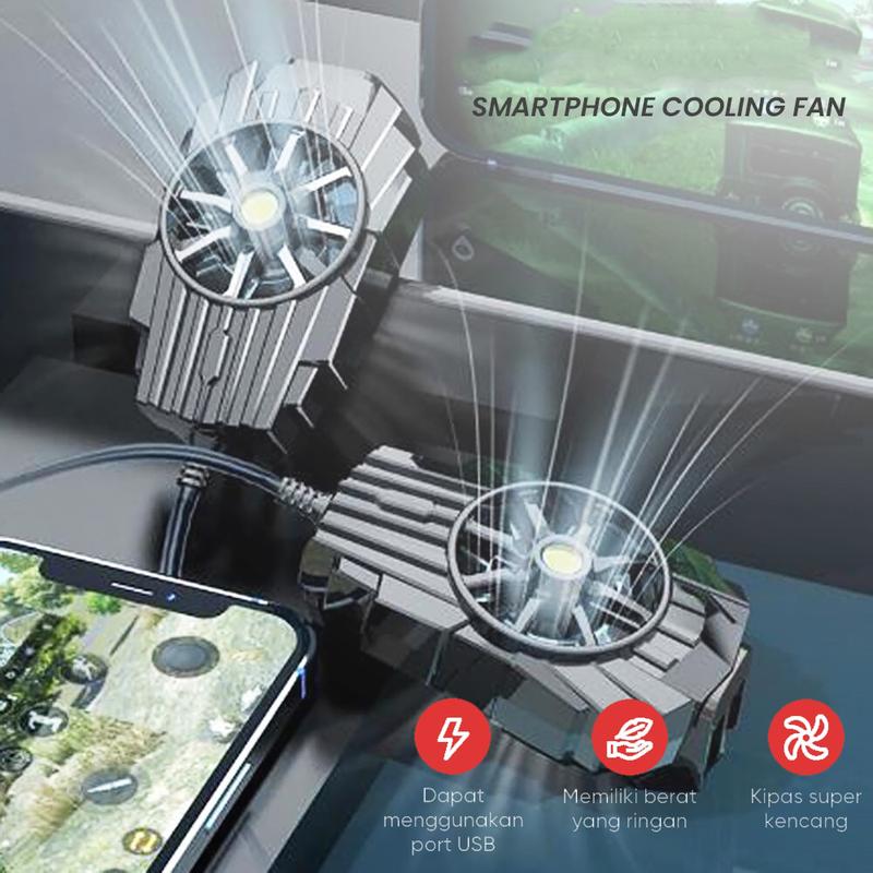 TaffGO Smartphone Cooling Fan Kipas Pendingin Gaming - G6 Terbaru - Shop | Tokopedia