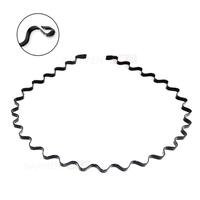 Jual (baru) BANDO KAWAT Gelombang Zigzag Hitam Model Korea Premium ...