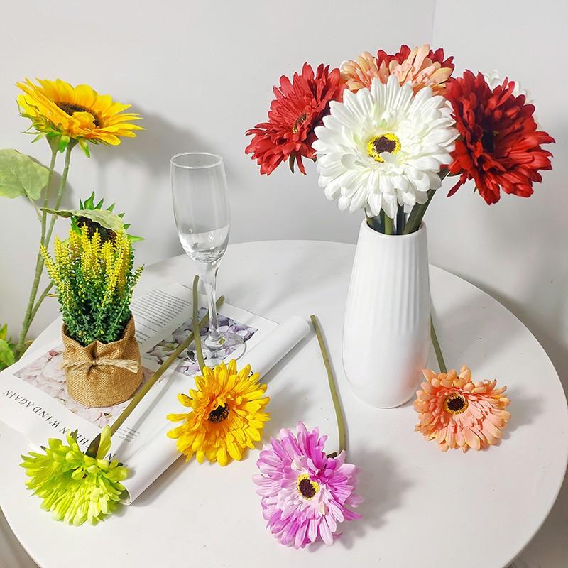 Bunga tiruan Gerbera, bunga abadi, hadiah Hari Valentine, teman ...