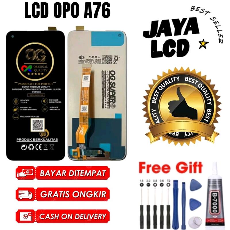 Lcd Touchscreen OPO A76 Fullset Original/ OG SUPER Free Obeng&Lem ...