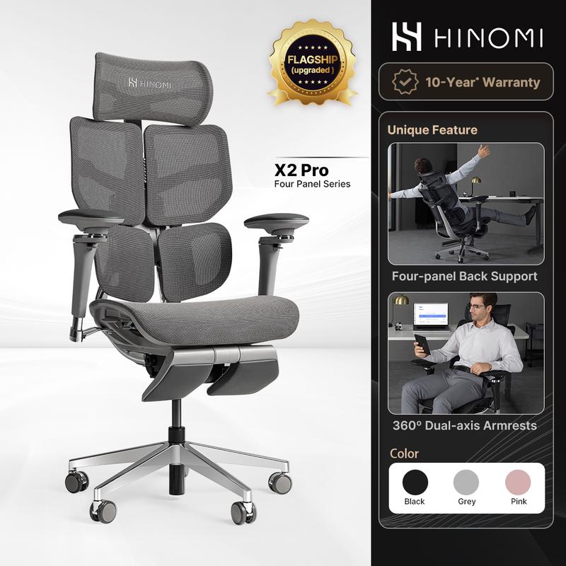 Hinomi X2 Pro Fully Customisable Mesh Ergonomic Office Chair / Computer ...
