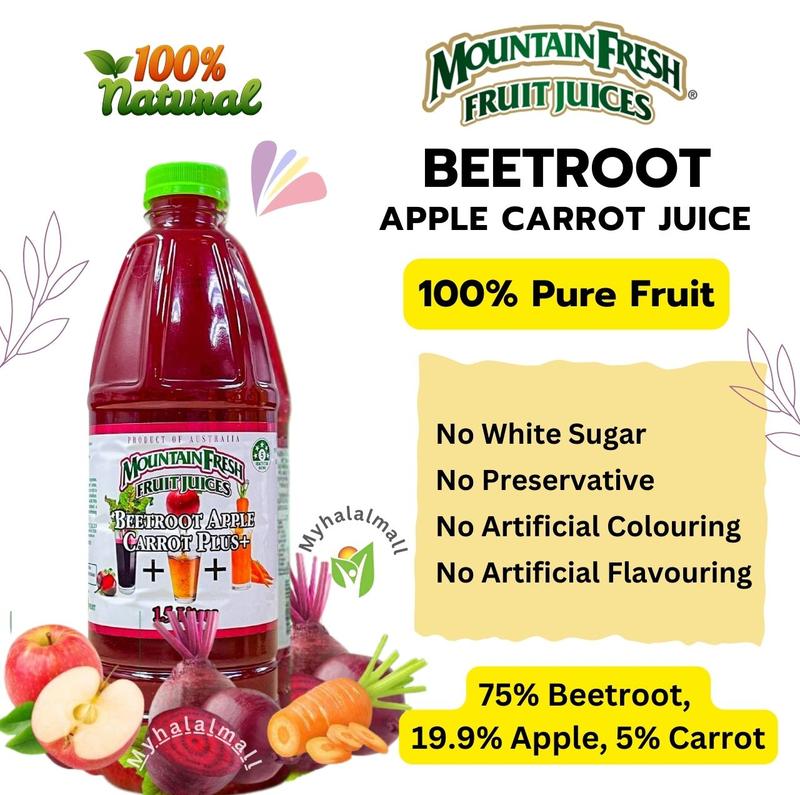 JUS UBI BIT (Beetroot Apple Carrot Juice) JUS EPAL & LEMON (Apple ...