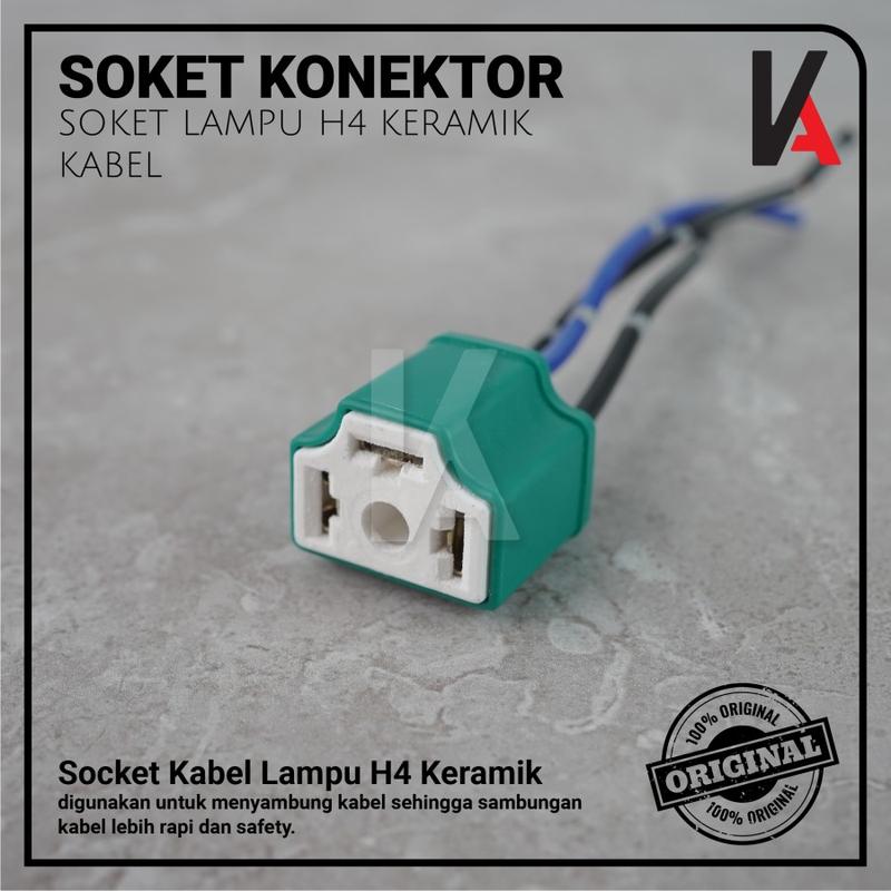 Socket Seal Beam - Soket Lampu - Soket Bohlam Halogen H4 Ceramic - Shop ...