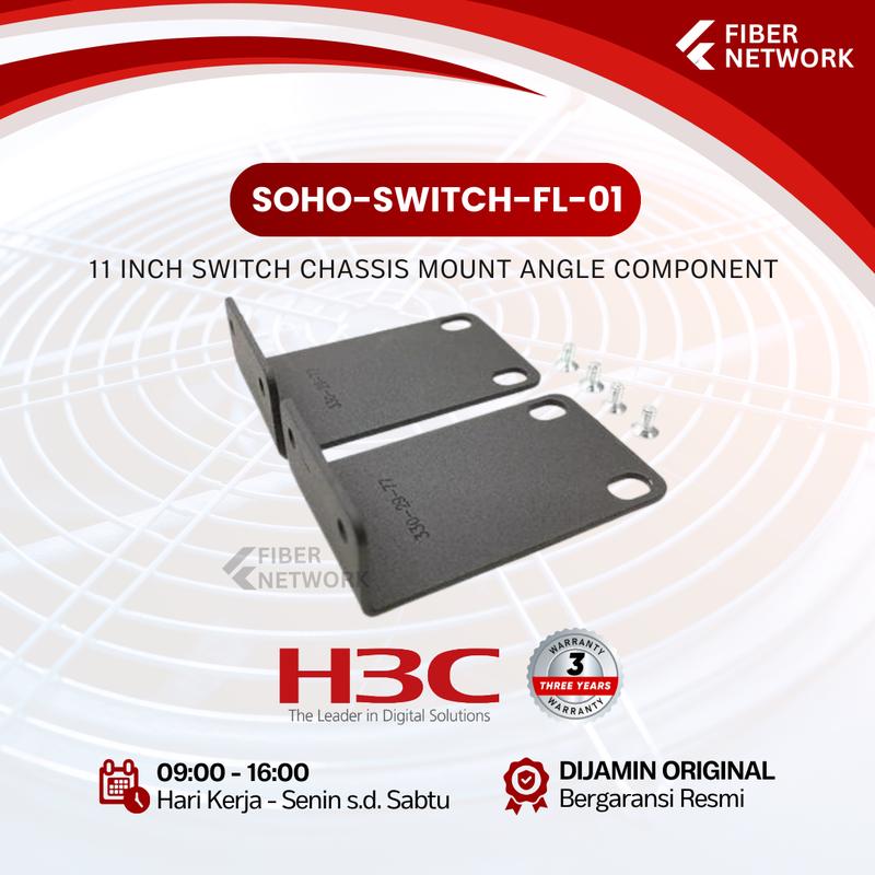 H3C SOHO-SWITCH-FL-01 11 Inch Chassis Mount Angle Component, SOHO/Low ...