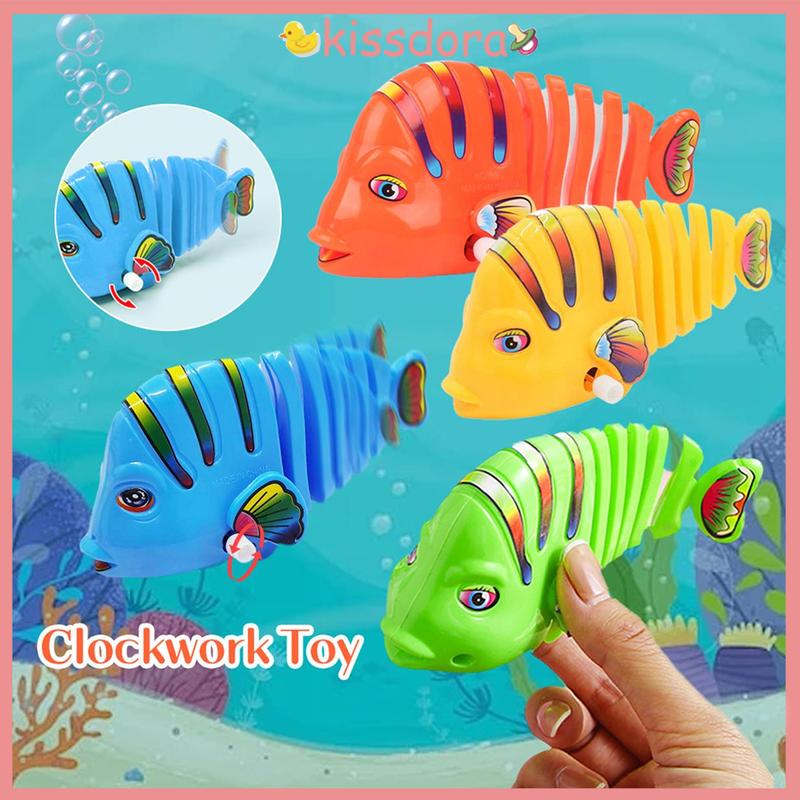 Kissdora Mainan Ikan Kunci Comel 1PCS Wind Up Fish Kids Educational Toy ...