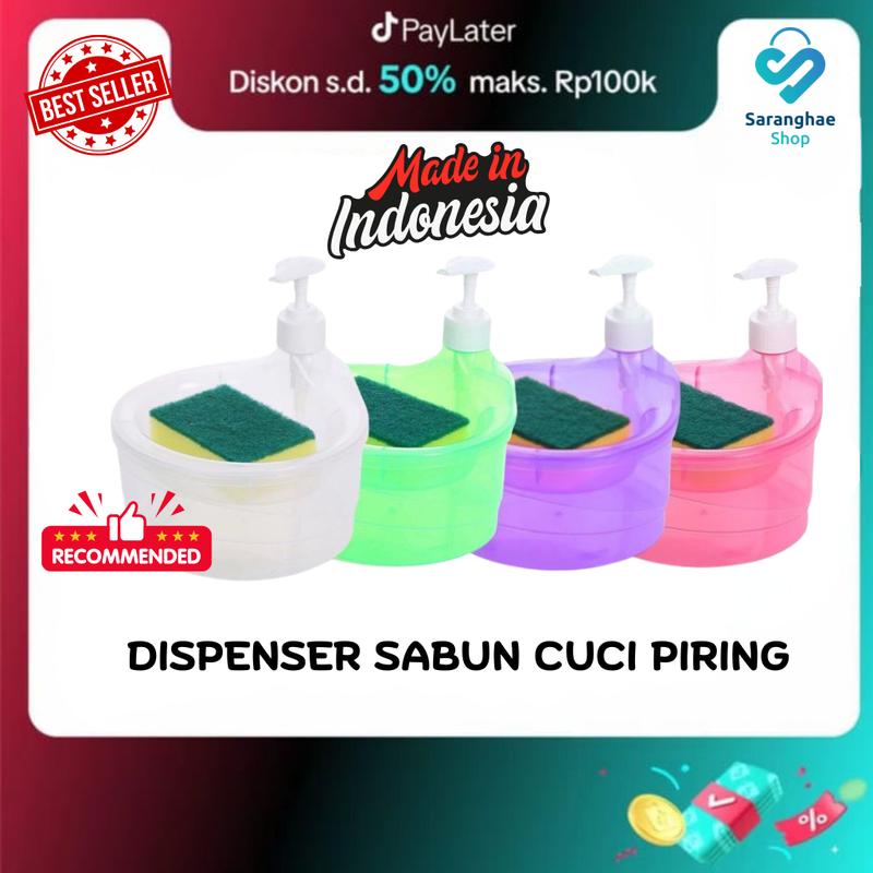[SH] COD Tempat Sabun Cuci Piring Viral Unik / Wadah Sacupir Bulat Free ...