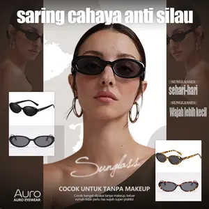 [TRENDING]Kacamata Hitam Cat Eye Sempit Old Money 2026 - Anti UV400 ...