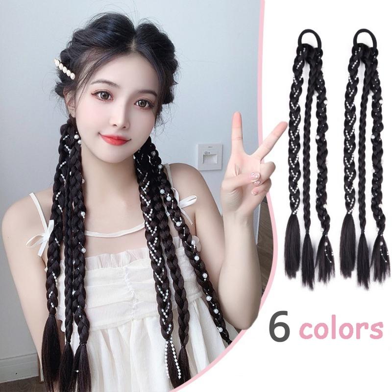Rambut palsu tocang panjang 44cm untuk wanita, ikatan rambut - TikTok ...