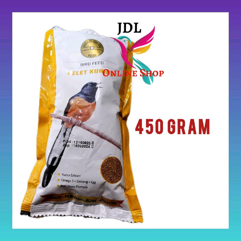VOER PUR GOLD COIN 450 GRAM KUNING COKLAT PAKAN BURUNG MURAI ANIS KACER ...