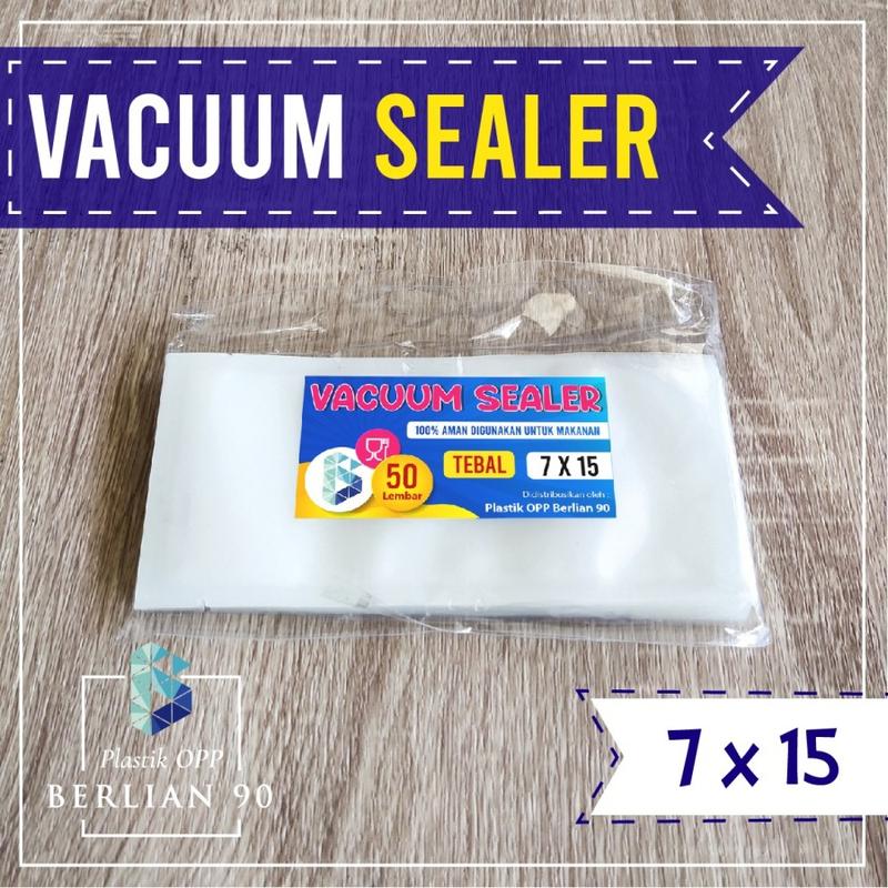 Plastik Vacum Sealer 7 x 15 Cm / Plastik Vakum Sealer isi 50 - Shop ...