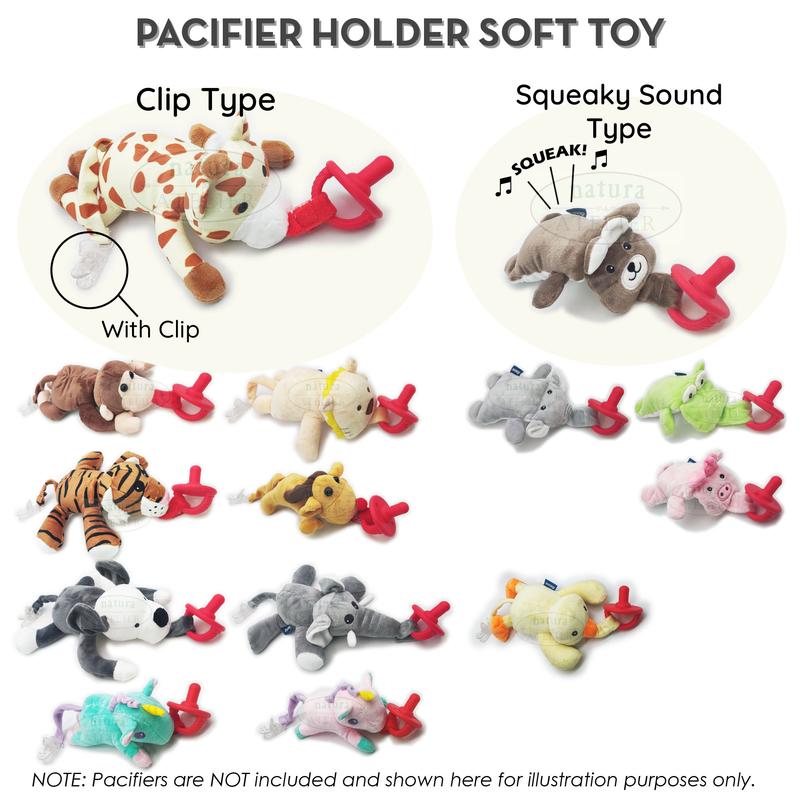 Baby Pacifier Pacifiers Puting Soft Toy Holder Plush Doll, Removable ...