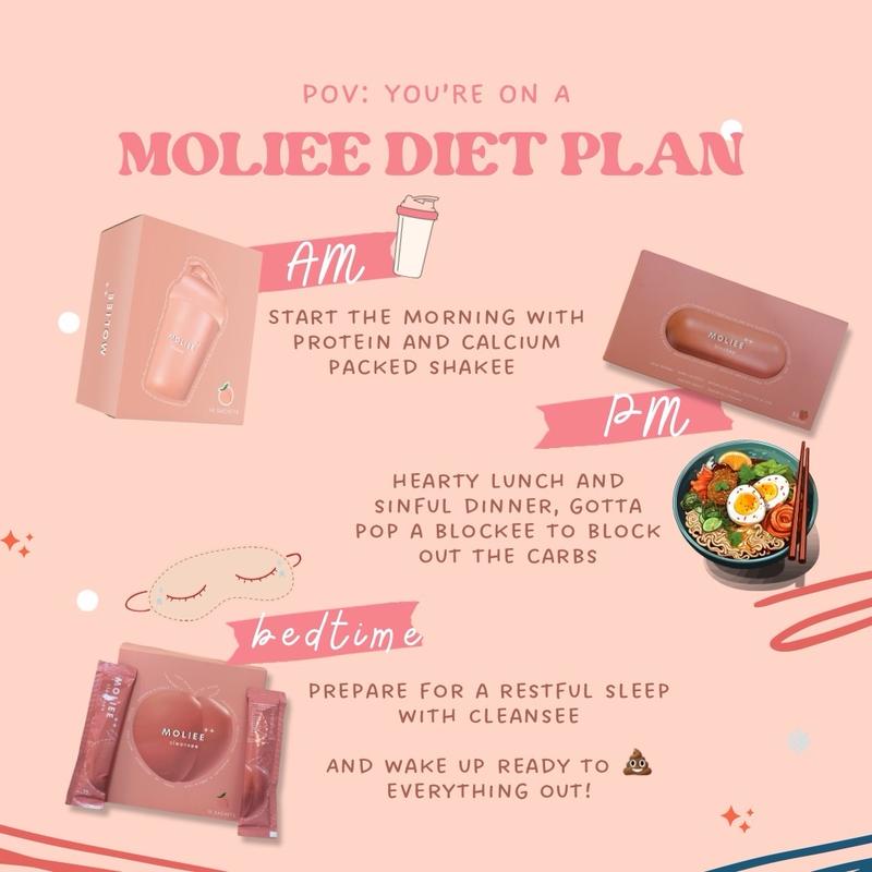 Moliee shakee cleansee blockee (low calories, high in protein) - TikTok ...