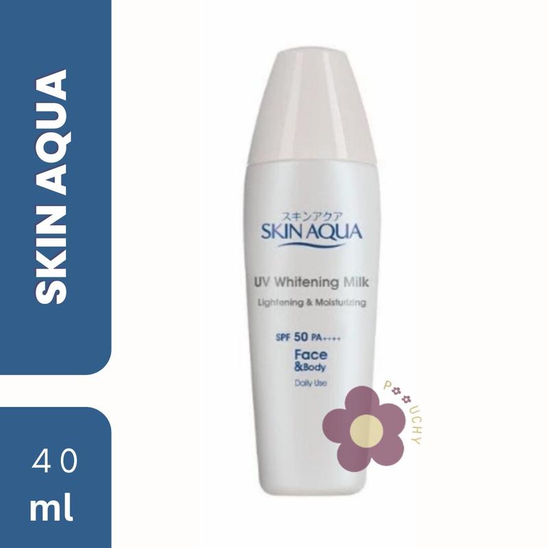 Sunscreen Skin Aqua UV Whitening Milk SPF 50 TUTUP PUTIH - Shop | Tokopedia