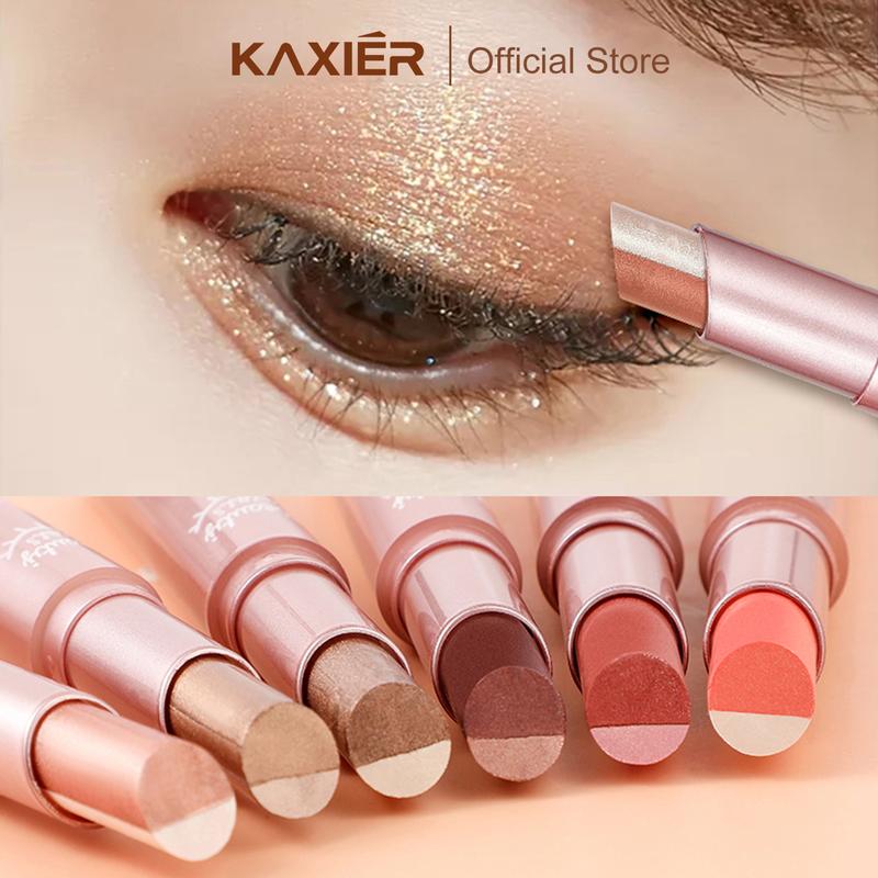 KAXIER Eyeshadow Two-tone Cream Eyeshadow Stick, Brightener Eyeshadow ...