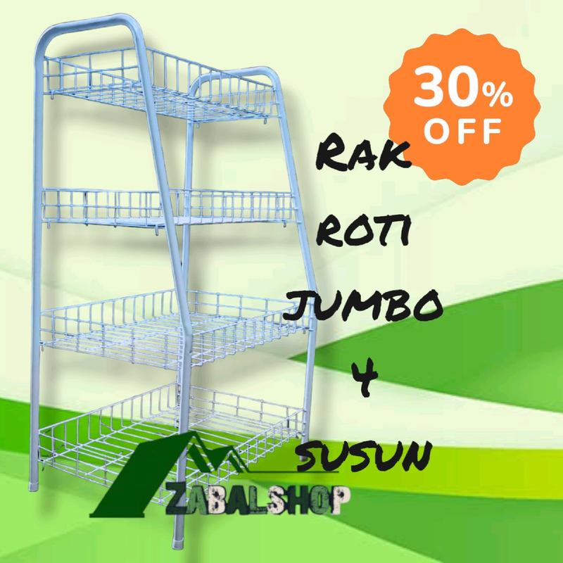 rakk roti JUMBO pipa 4 susun bisa di bongkar pasang rak renceng - Shop ...