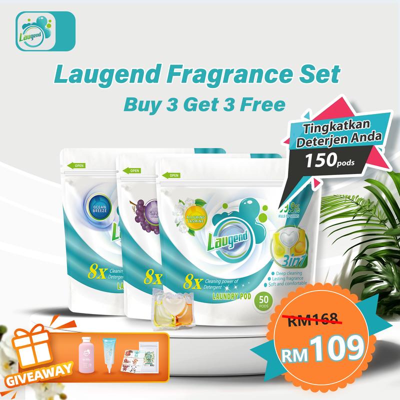 【Buy 3 Get 3 Free】Laugend Fragrance Set, 3-in-1 Laundry pod, - TikTok ...