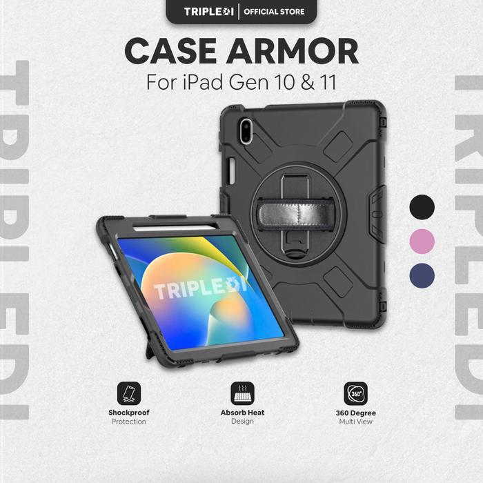 Promo TRIPLEDI Case Armor For iPad 10 10.9 A16 11 inch 2022 2025 TD0202 ...