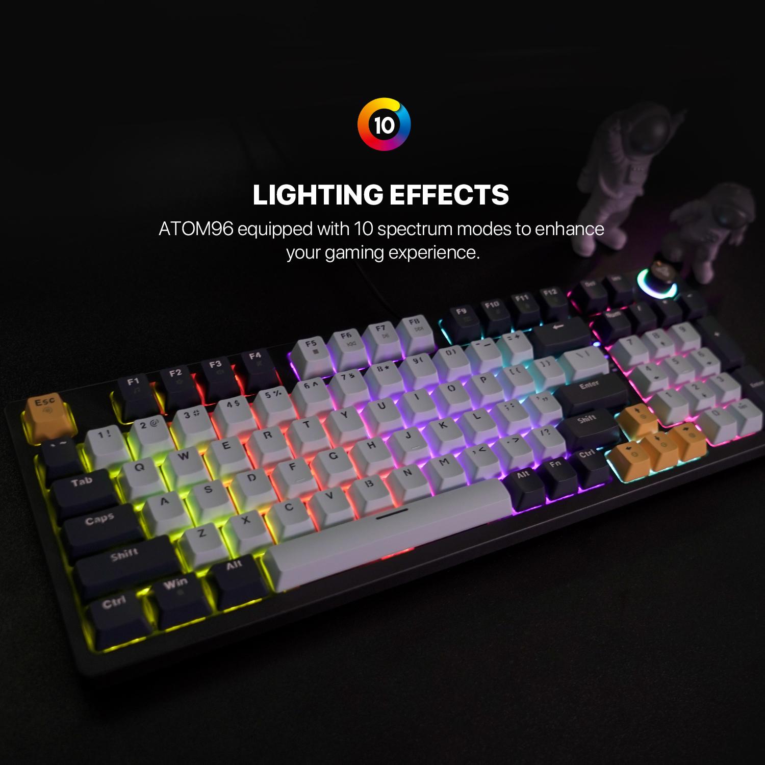 Fantech ATOM 63/81/96 MIZU EDITION Wired Mechanical Keyboard ...