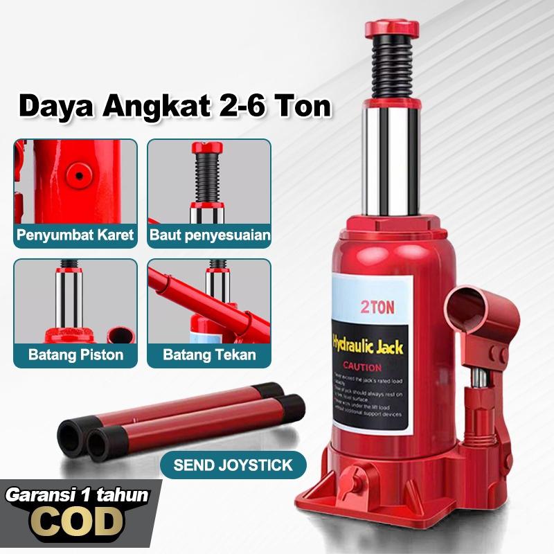 Dongkrak Botol Hidrolik 2T 3T 5T 6T 8T 10TON - untuk Mobil, SUV, Pick ...