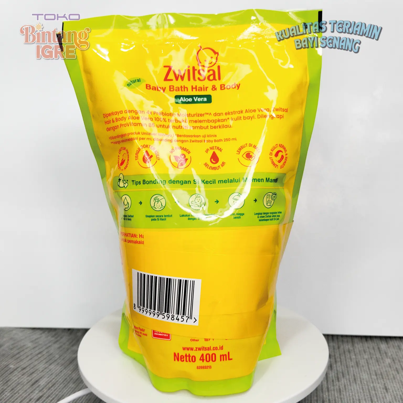 [PROMO HARI INI] Zwitsal 2IN1 HAIR & BODY 400ML BANDED REFILL - Produk ...