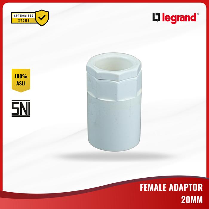 Promo Legrand Female Adaptor Conduit PVC 20mm SFA 20 White - Jakarta ...