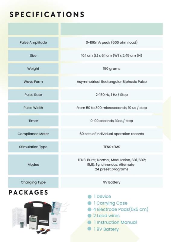 Comfy Stim Plus Tens +Ems / Nmes 2 Channel Fisioterapi - Shop | Tokopedia