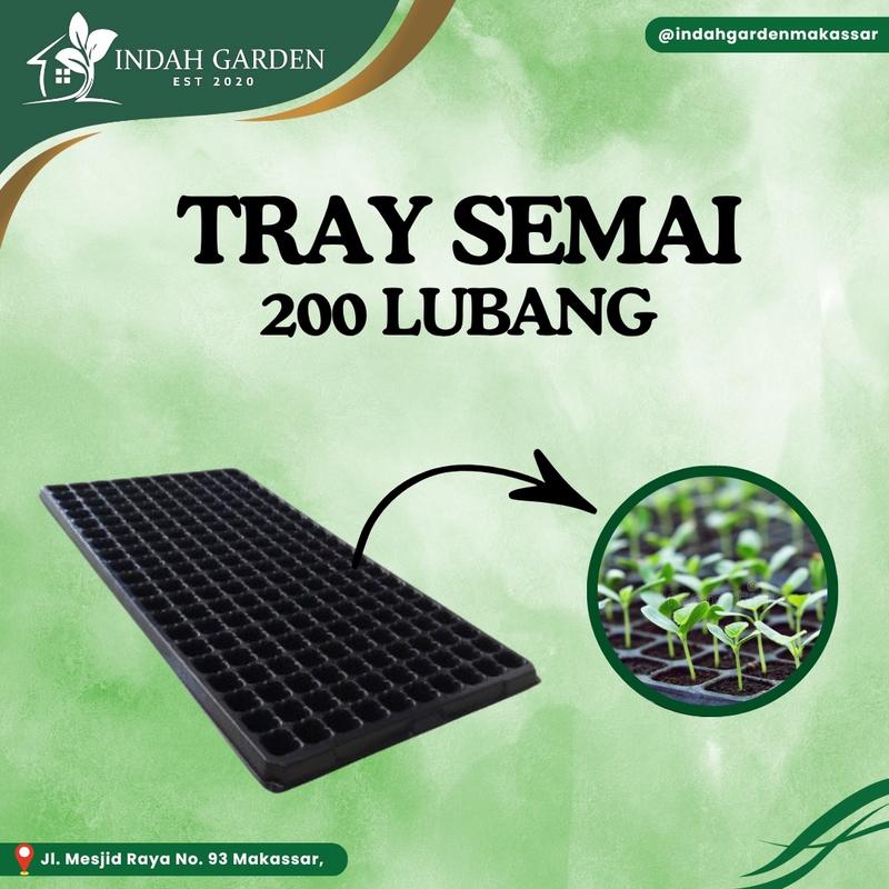 Tray semai 200 lubang pot tray penyemaian bibit tanaman Hidroponik ...
