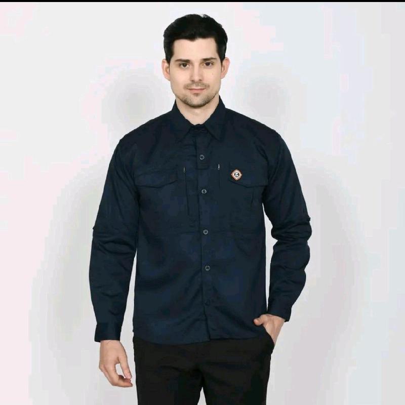 NFT_WEAR19-Baju kemeja tactical pria m-tac kain katun drill fit tangan ...