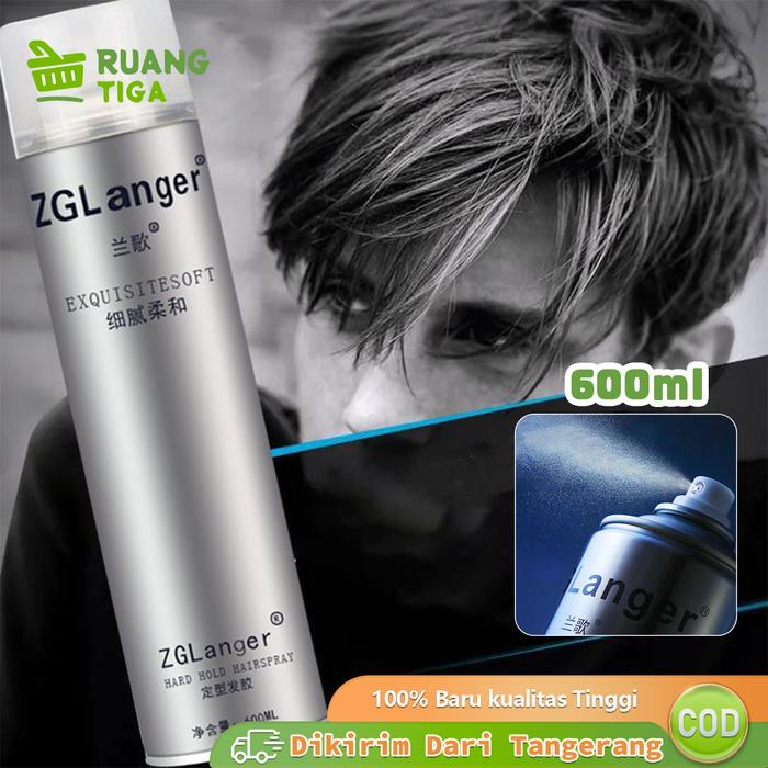 Jual 600ml Hair Styling Spray Hairspray Semprotan Penata Rambut Pria ...