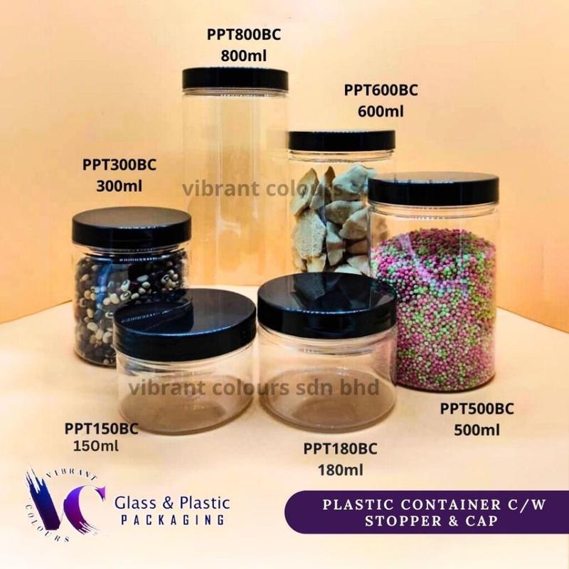 150ML /180ML /300ML /500ML/600ML /800ML PLASTIC CONTAINER WITH - TikTok Shop Malaysia