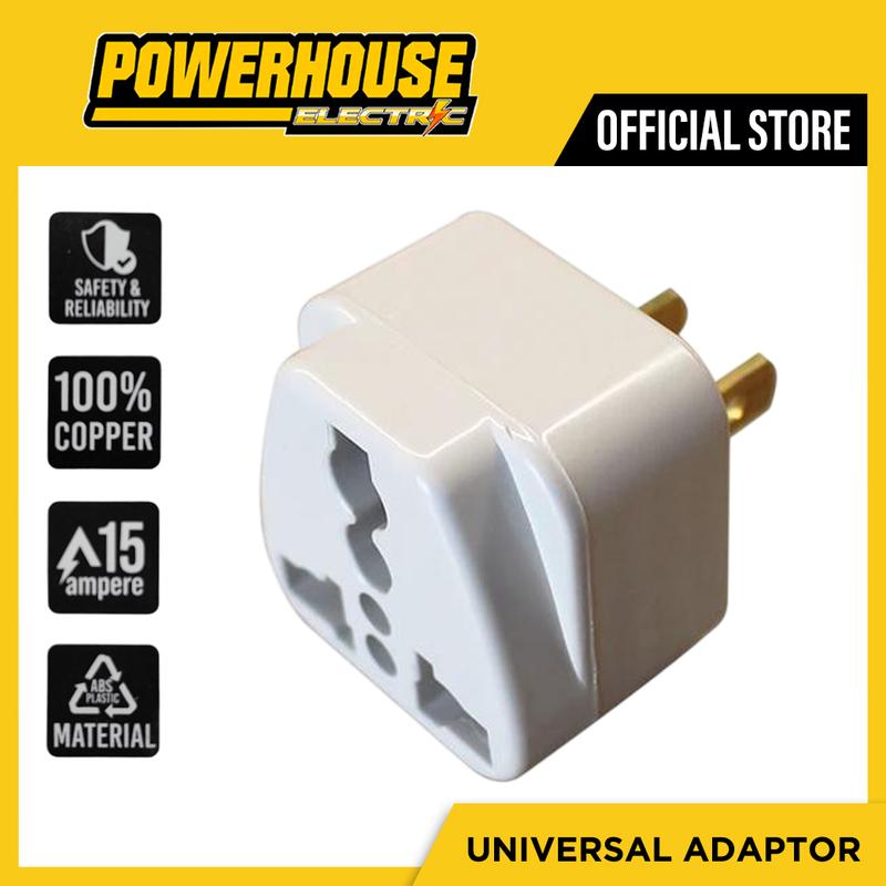Powerhouse Electric Universal Adaptor 15A 250V 100% Copper PHE-UA-500 ...
