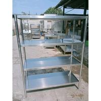 Jual Rak 4 susun stainless steel 201 - rak peniris MBG - rak solid mbg ...