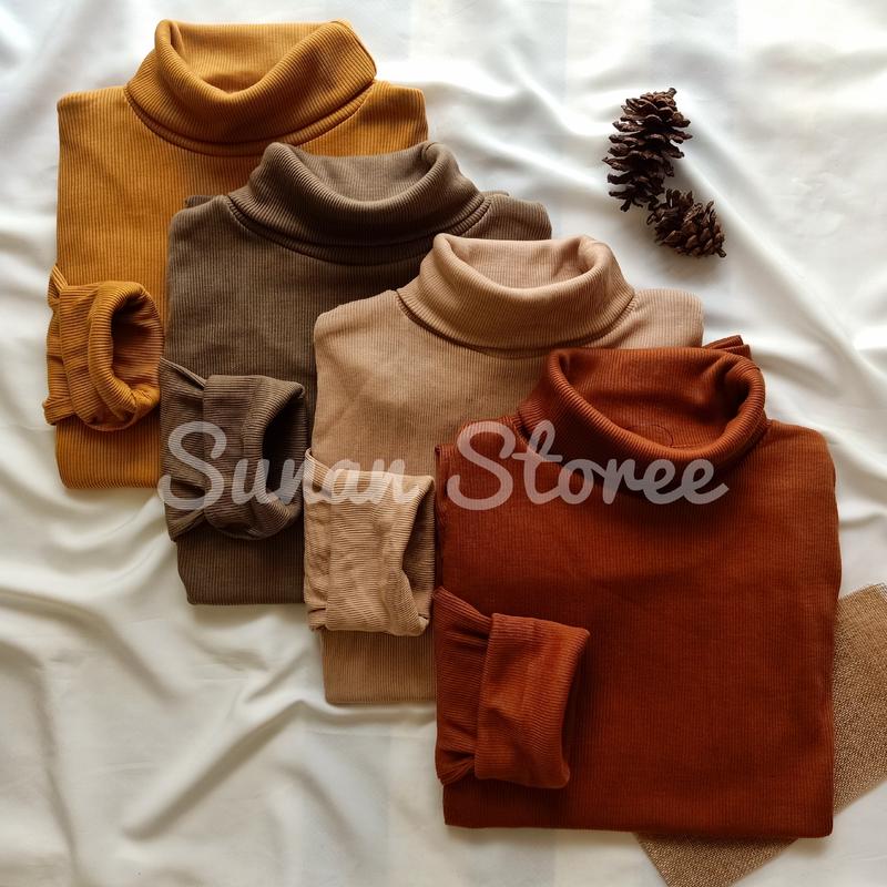 SUNAN STOREE - NEW RIB Turtle neck (Premium) TEBAL kerah Berdiri ...