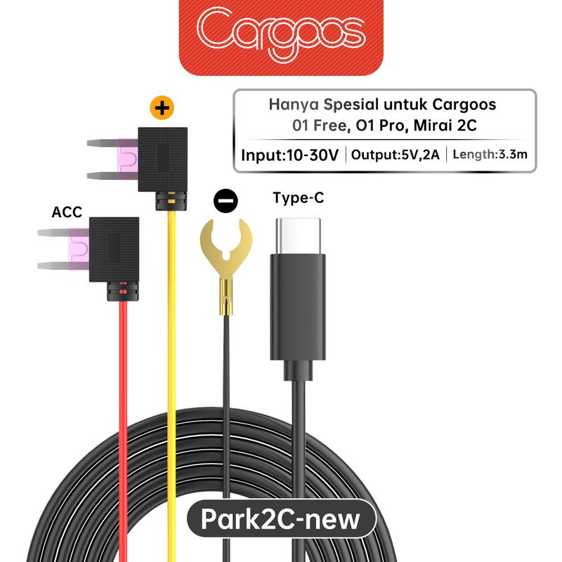 Cargoos Dash Cam Park 2C New Parking Monitoring Cable Power Cable ...