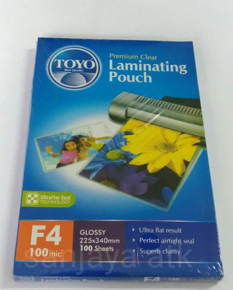LAMINATING TOYO 100 micron Folio - Shop | Tokopedia