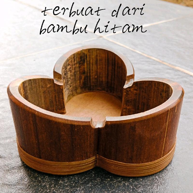 asbak unik mahkota dari bambu hitam asli ramah lingkungan... - Shop ...