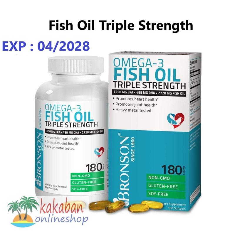 BRONSON Omega-3 Fish Oil Triple Strength - Shop | Tokopedia