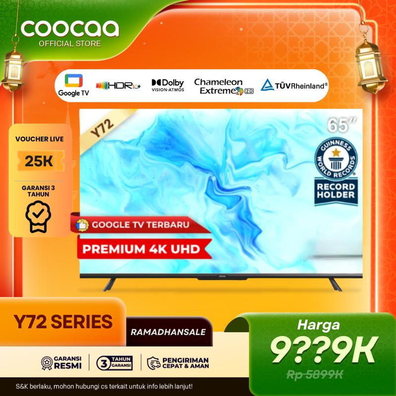 [RAMADHAN SALE] COOCAA Y72 TV 65 Inch 4K Google TV - HANDS FREE - Shop ...