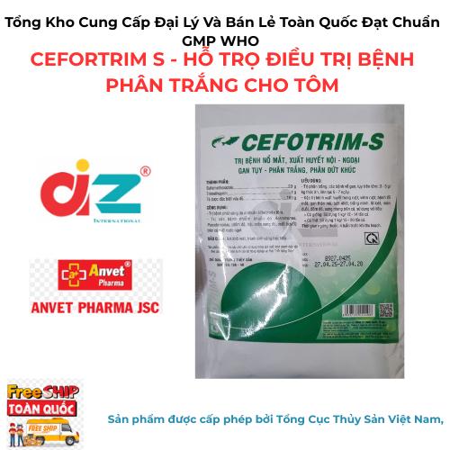 CEFOTRIM S - HỖ TRỢ ĐIỀU TRỊ BỆNH PHÂN TRẮNG CHO TÔM (Gói 100g ...
