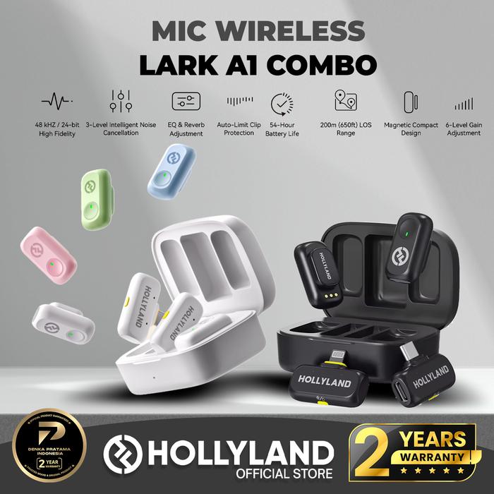 Promo Hollyland Lark A1 Wireless Microphone Android/ iOS Ai Noise ...