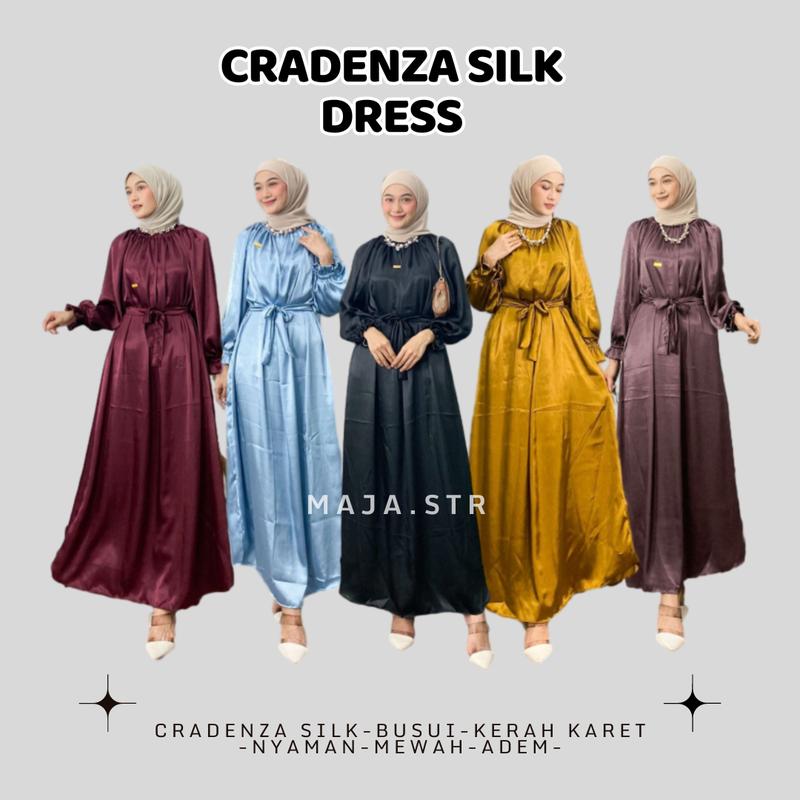 GAMIS CRADENZA SILK PREMIUM TERBARU KEKINIAN BUSUI FRIENDLY _MAJA.STR ...