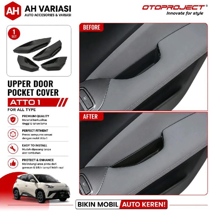 Jual Otoproject Upper Door Pocket Cover BYD Atto 1 – Cover Penyimpanan ...