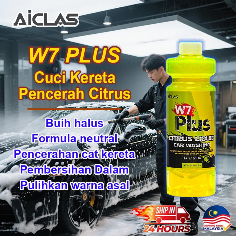 【AICLAS W7】2 in 1 Sabun Kereta Nano Wax | Cuci + Wax Sekali - TikTok ...