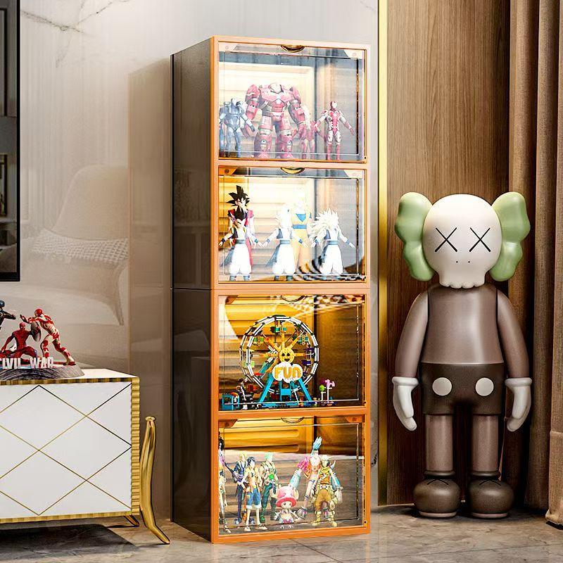 Lego figure display cabinet toy model storage box imitation acrylic ...