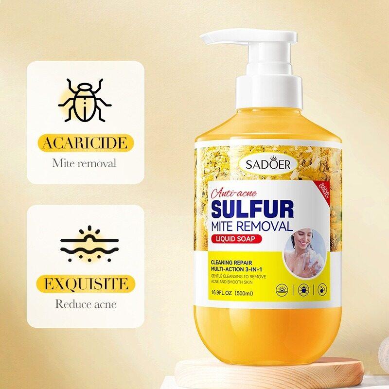 Sulfur Mite Removal Cleansing Shower Gel Antibacterial body wash ...